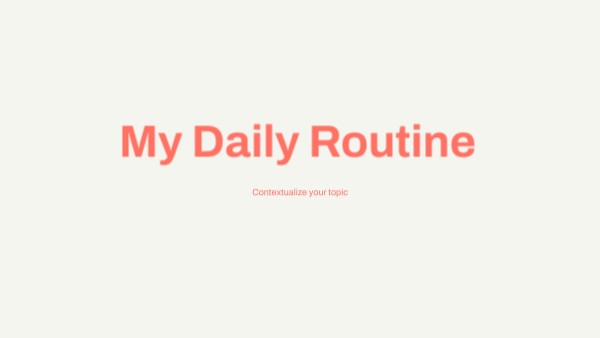 My Daily Routine | Genially