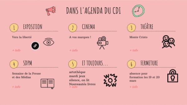 Agenda cdi | Genially