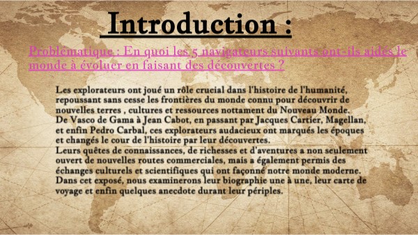 Devoir Explorateur | Genially