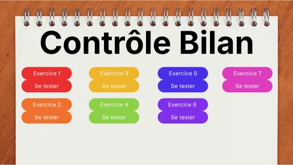 Contrôle Bilan 4e Sujet A | Genially