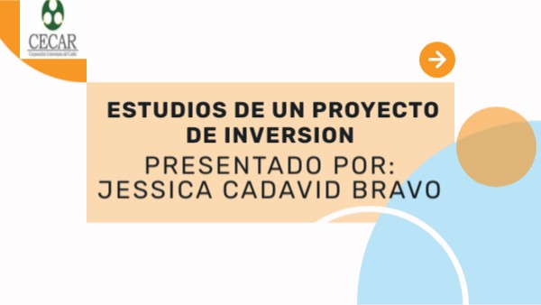 estudios de un proyecto de inversion | Genially