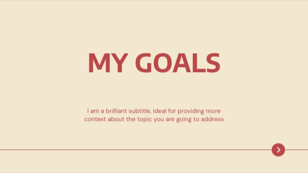 MY GOALS | Genially
