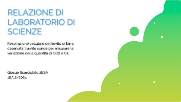 RELAZIONE DI LABORATORIO DI SCIENZE | Genially