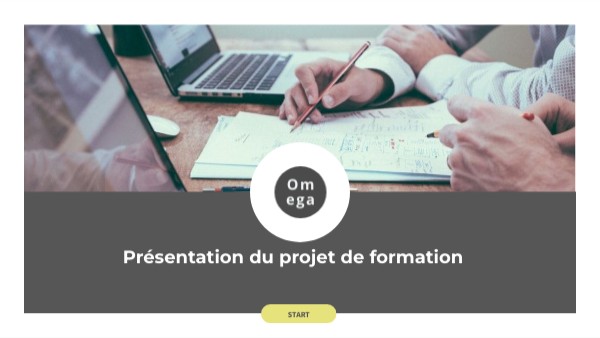 Présentation du projet de formation | Genially