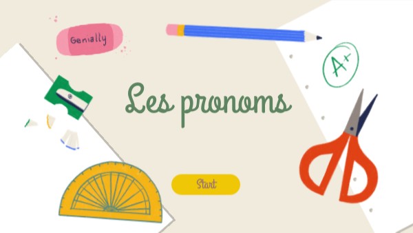 Les pronoms | Genially