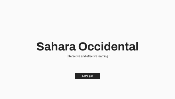 Sahara Occidental | Genially