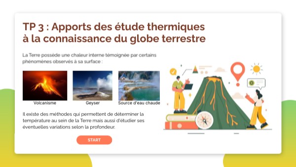TP 3 : Apports des étude thermiques à la connaissance du globe terrestre | Genially