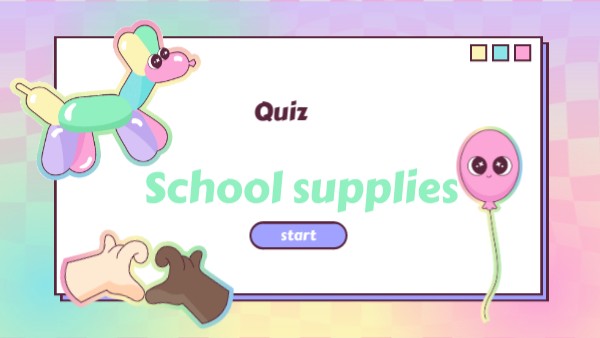 School supplies | Genially