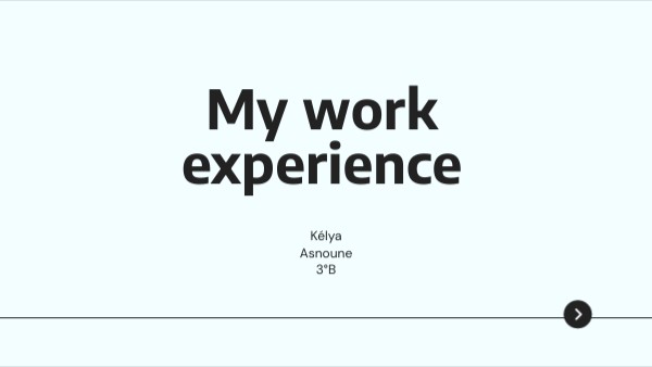 My work experience | Genially