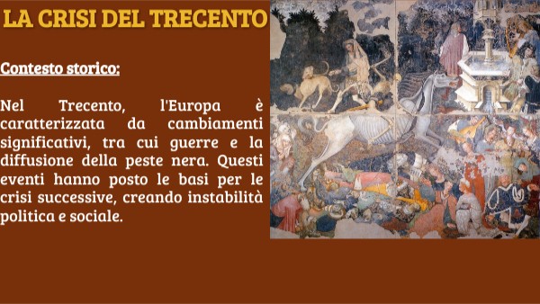 LA CRISI DEL TRECENTO | Genially