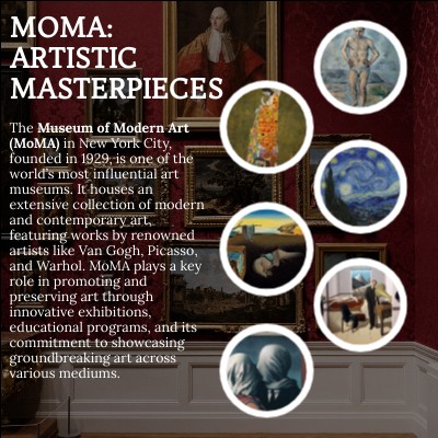 MoMa: Artistic Masterpieces | Genially