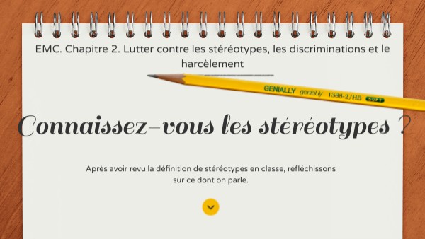 Connaissez-vous les stéréotypes ? | Genially