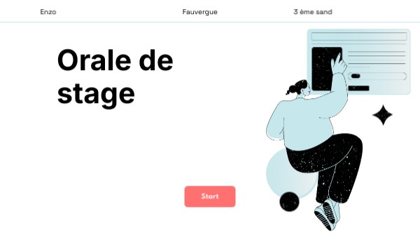 Orale de stage | Genially