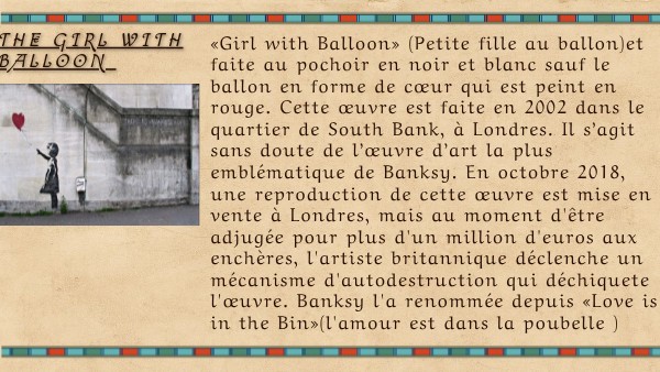 Banksy,un street artiste engagé | Genially