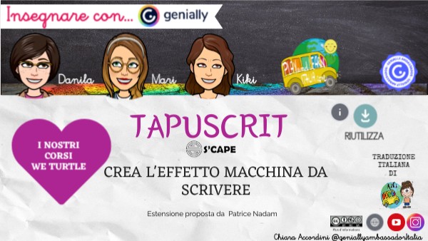 PRESENTUTORIAL TAPUSCRIT S'CAPE | Genially