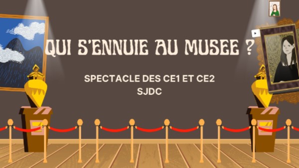 spectacle arts CE1 CE2 | Genially