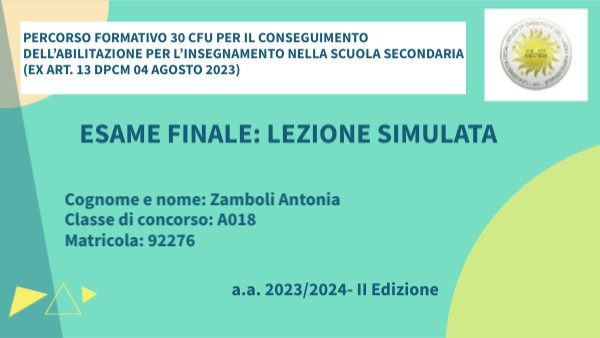 ESAME FINALE: LEZIONE SIMULATA | Genially