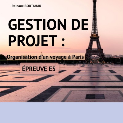 Diaporama Projet " Voyage à Paris" | Genially