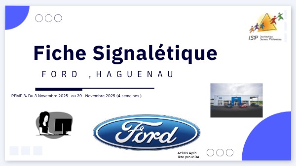 Fiche Signalétique | Genially