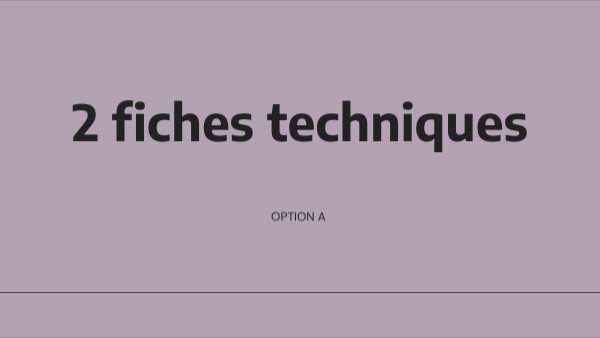 fiche technique | Genially
