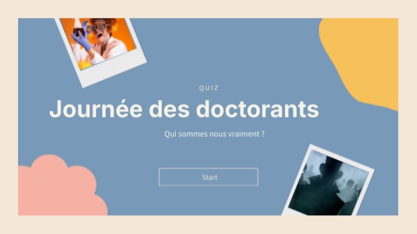 Journée des doctorants | Genially