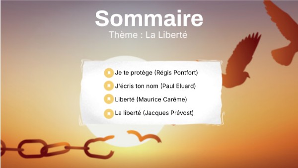 Poésie la liberté | Genially