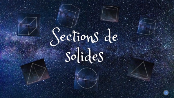 Sections de solides | Genially