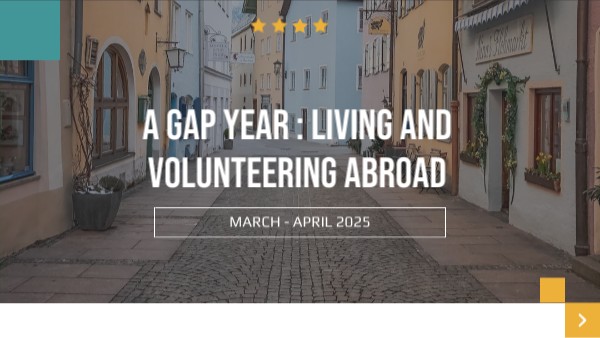 A Gap year : living and volunteering abroad | Genially