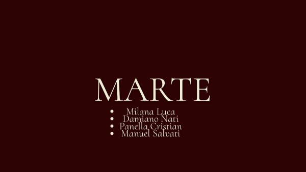 MARTE | Genially