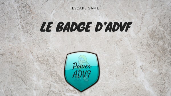 Le badge d'aDVF | Genially