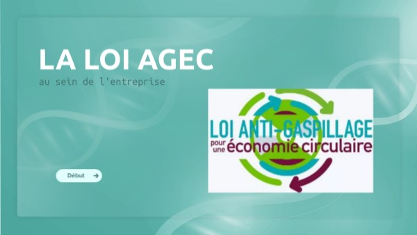 LA LOI AGEC | Genially