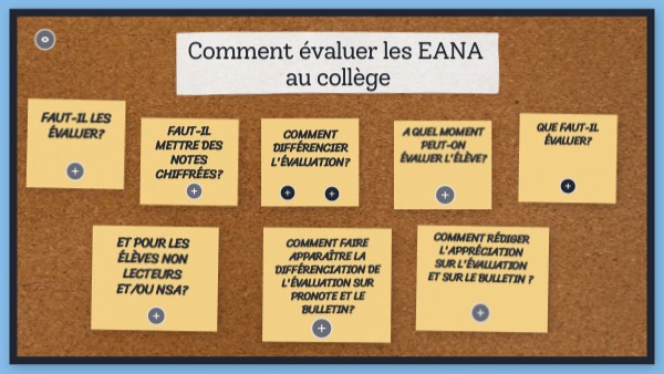Comment évaluer les EANA au collège | Genially