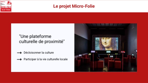 "Une plateforme culturelle de proximité" | Genially