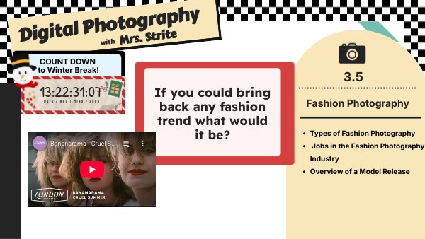 ACC: 3.2: Fashion Photography | Genially