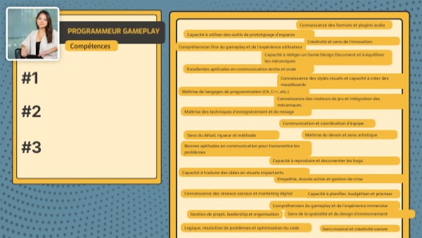 Programmeur Gameplay - fiche métier | Genially
