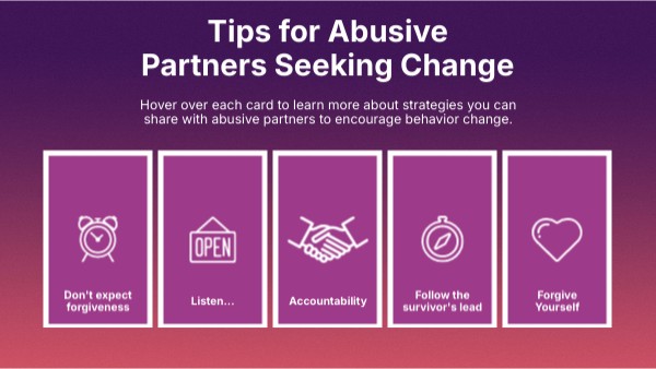 Tips for Abusive Partners Seeking Change | Genially