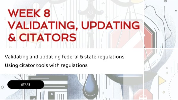 Week 8 Updating & Validati | Genially