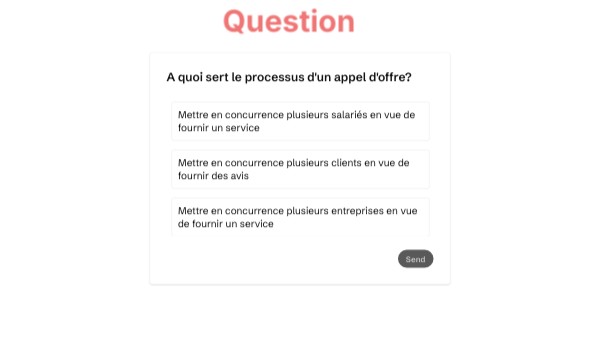 Le processus d'un appel d'offre | Genially