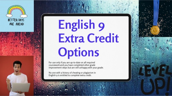 English 9 Extra Credit | Genially