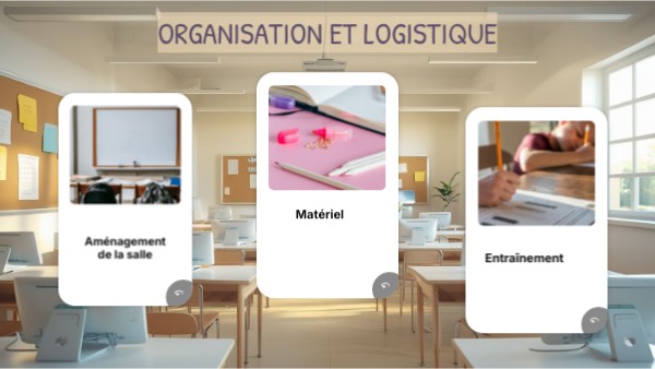 Organisation et logistique | Genially