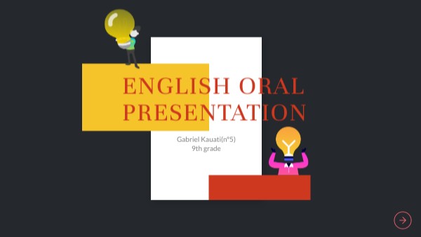 english oral PRESENTATION | Genially
