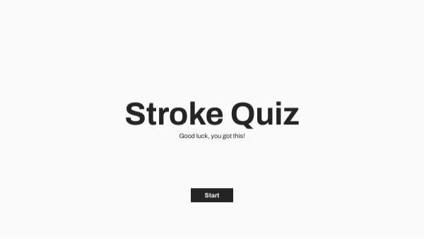 Stroke Quiz | Genially