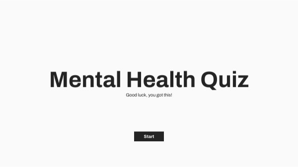 Mental Health Quiz | Genially
