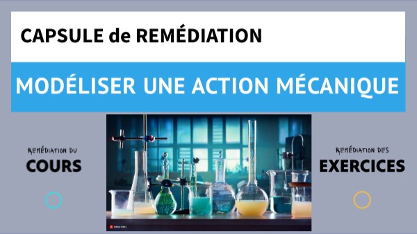 Modéliser une action mécanique | Genially