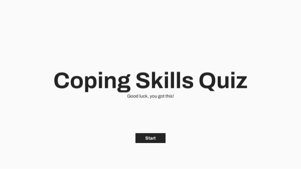 Coping Skills Quiz | Genially