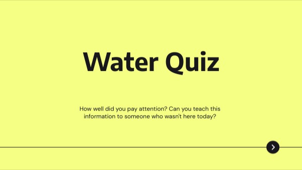 Water Quiz | Genially