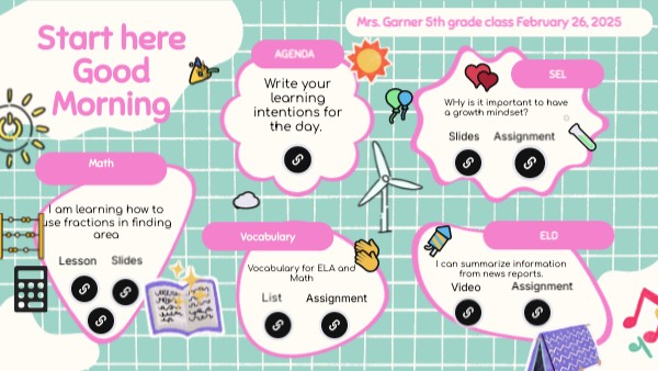 February 26, 2025- Daily work ENG | Genially