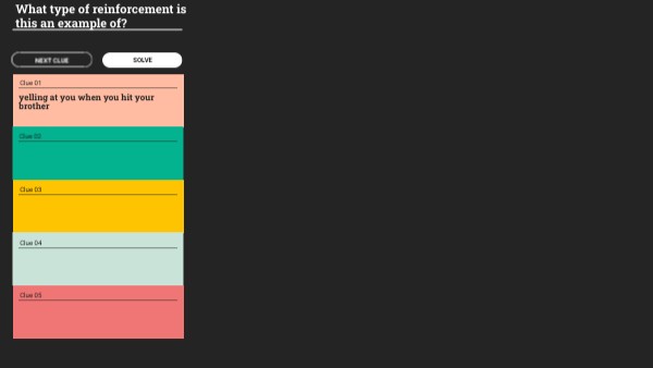What type of reinforcement is this an example of? | Genially