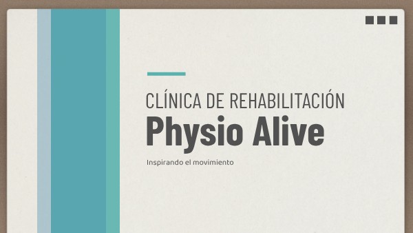Physio Alive | Genially