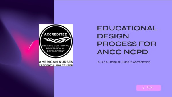 Educational Design Process for ANCC NCPD | Genially